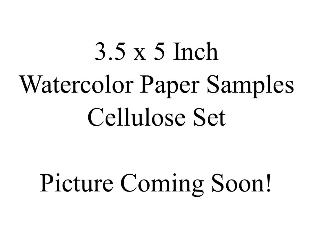 Watercolor Paper Sample Set – 3.5 X 5" Cellulose & Cotton Blends - Etsy