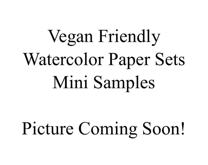 Watercolor Paper Sample Sets - Mini Samples - Vegan Friendly - Etsy