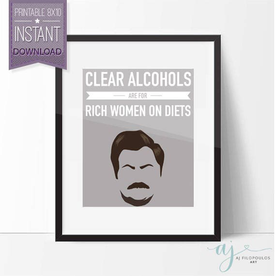 Ron Swanson Silhouette