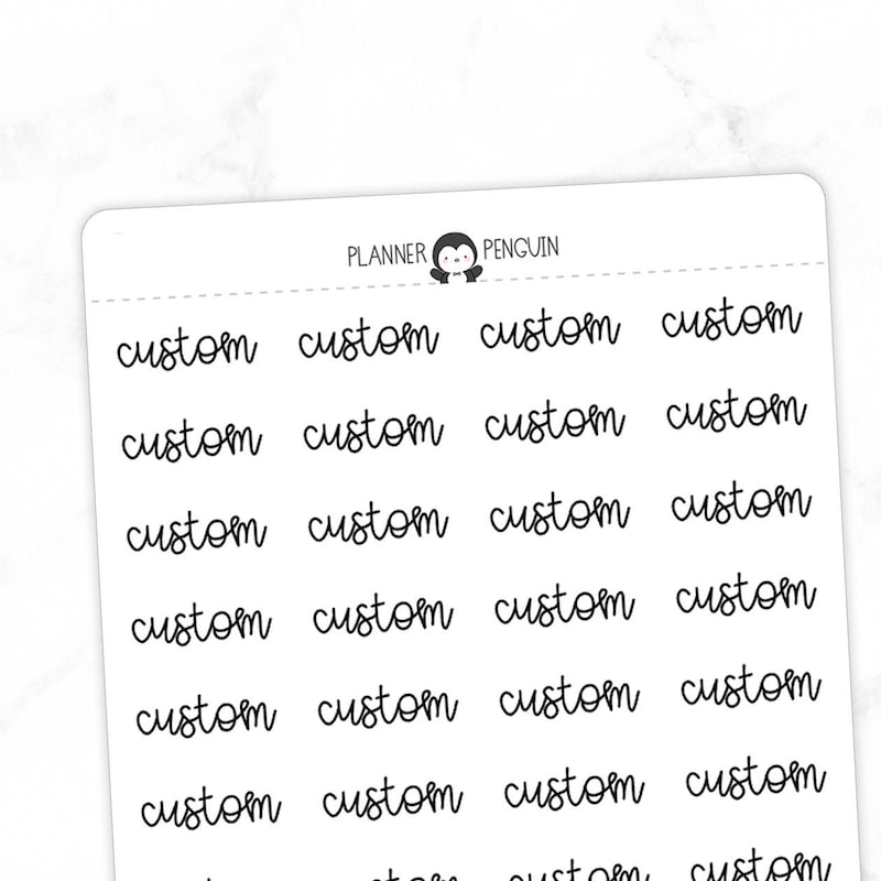 Typography Stickers - Etsy