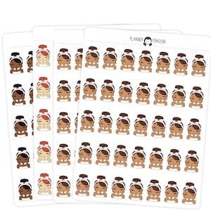 Skincare Me Time Girl - Icon Planner Stickers | Matte Removable ...