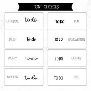 To Do - Script Stickers | Typography Stickers | Matte Removable ...