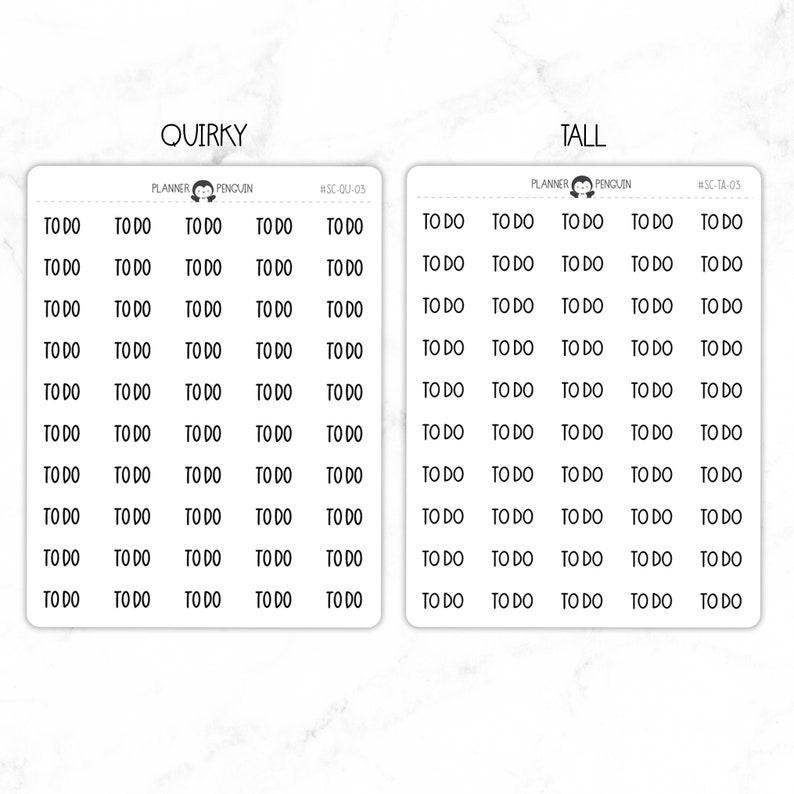 To Do - Script Stickers | Typography Stickers | Matte Removable ...