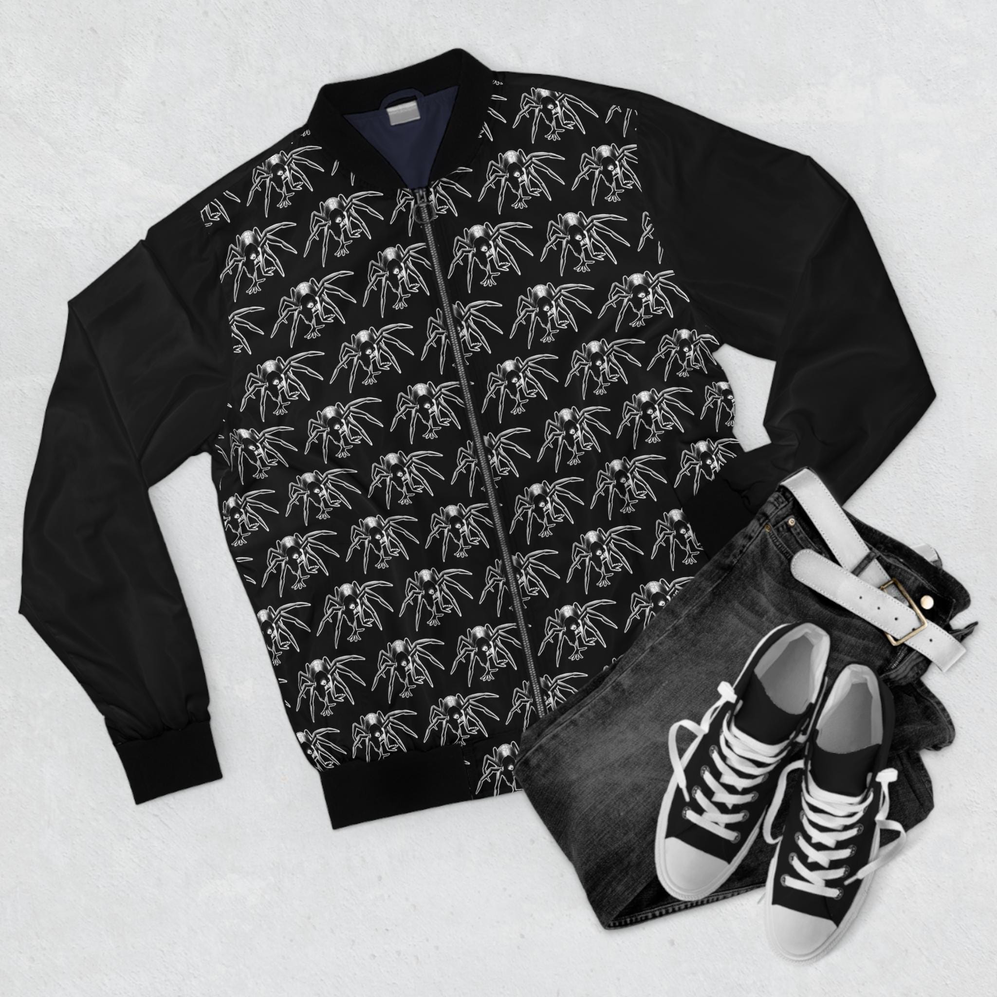 Spider Tattooz 2 Men's Bomber Jacket (AOP) - Etsy