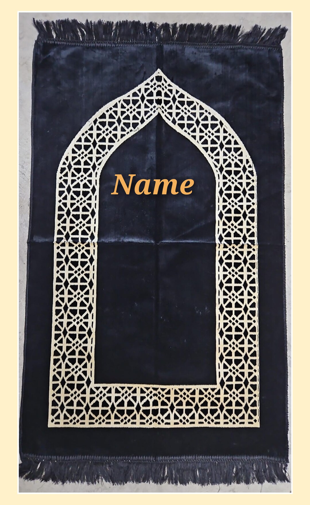 Personalised Mussallah Prayer Mat Embroidered With Any Name - Etsy