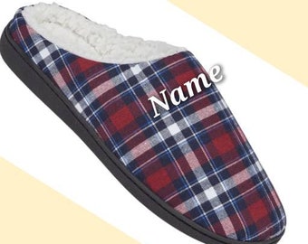 Personalised Mens Slippers With Any Name - Etsy UK