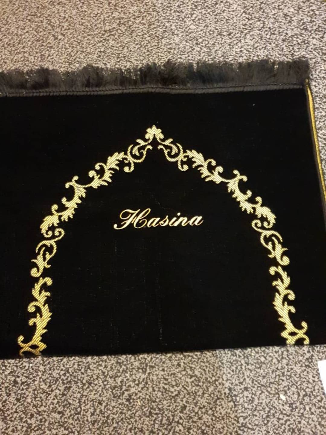 Personalised Prayer Mat Sajada Mussallah With Any Name - Etsy