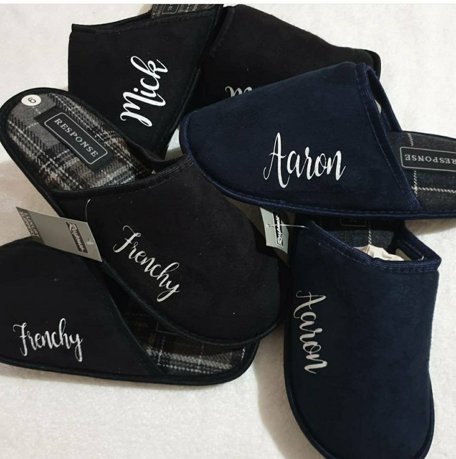 Personalised Mens Slippers With Any Name - Etsy UK