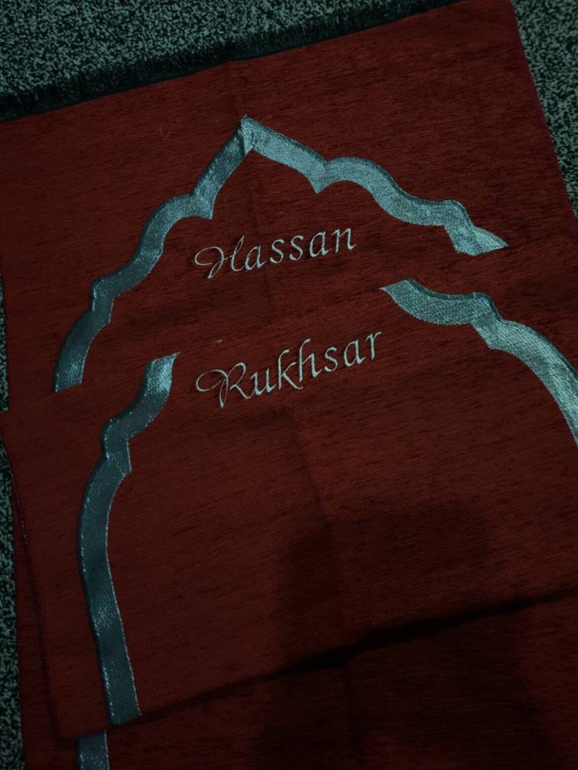 Personalised Mussallah Prayer Mat Sajada Embroidered With Any Name - Etsy