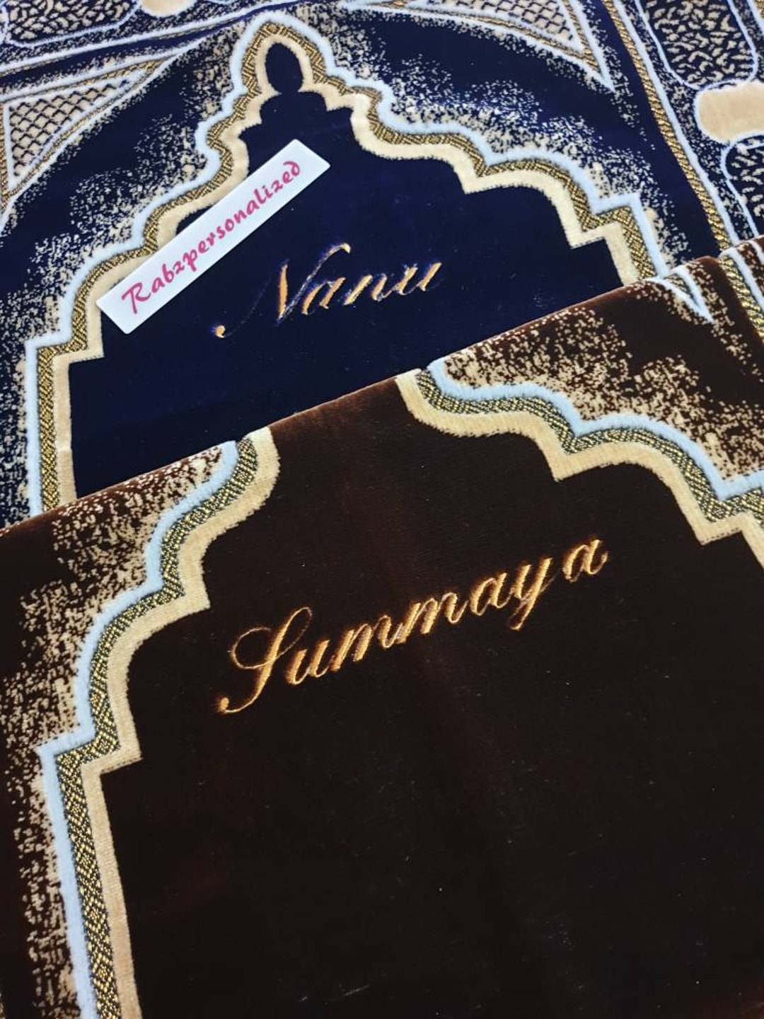 Personalised Mussallah Prayer Mat Embroidered With Any Name - Etsy