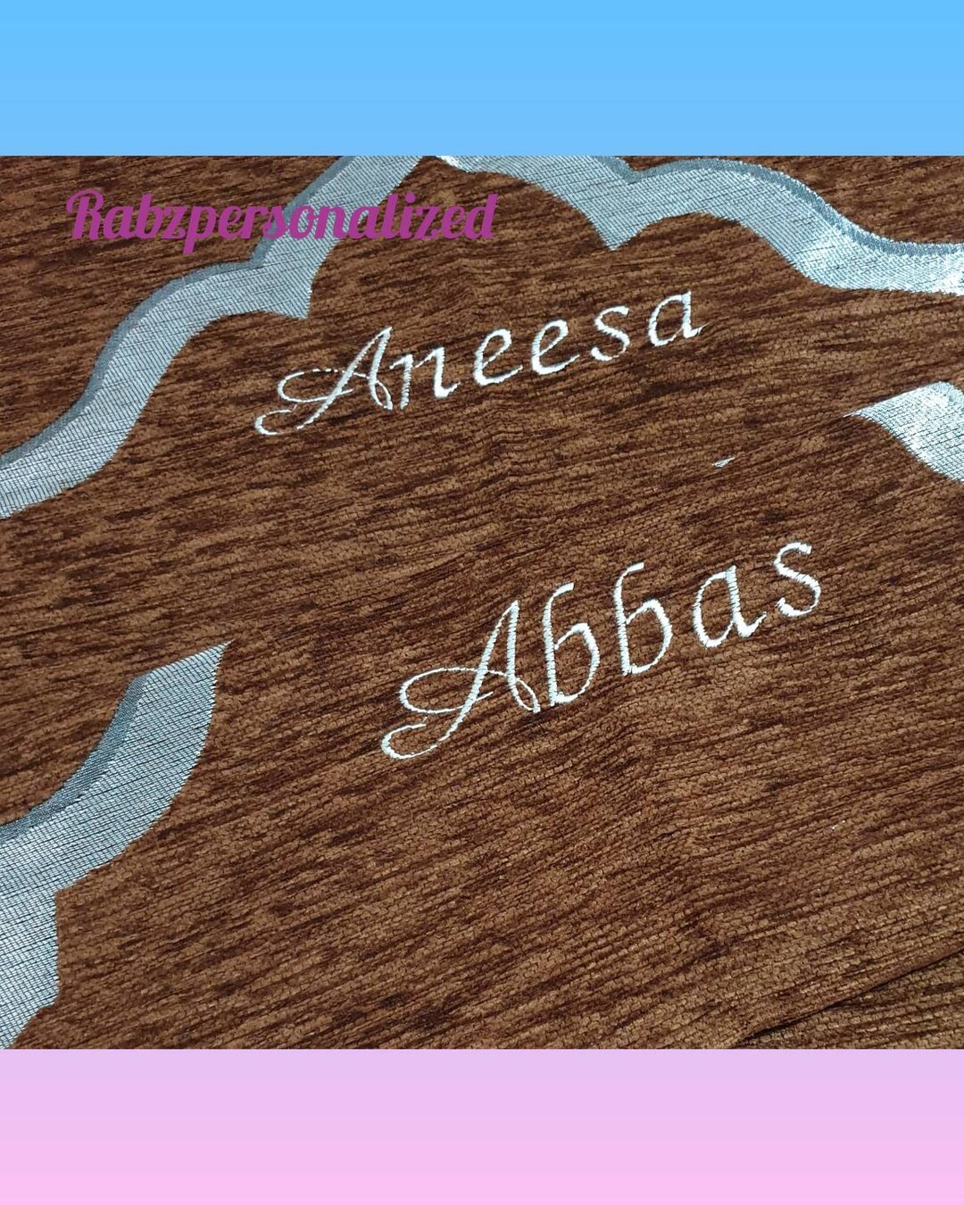 Personalised Mussallah Prayer Mat Sajada Embroidered With Any Name - Etsy