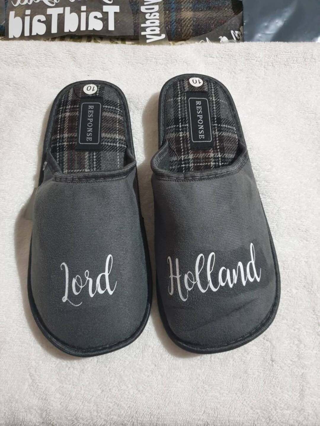 Personalised Mens Slippers With Any Name - Etsy UK