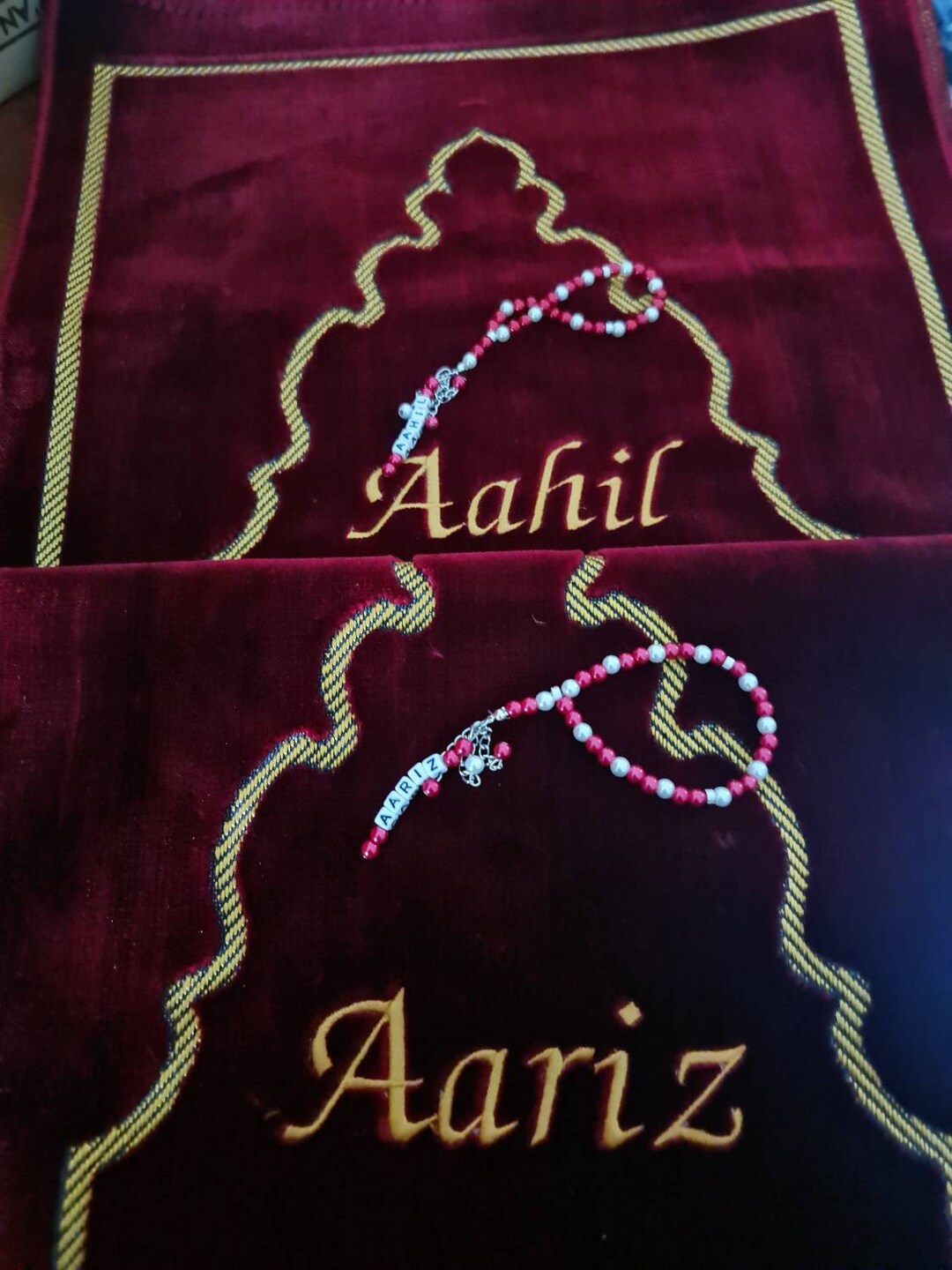 Personalised Kids Prayer Mat Mussallah With Personalised Tasbeeh - Etsy UK