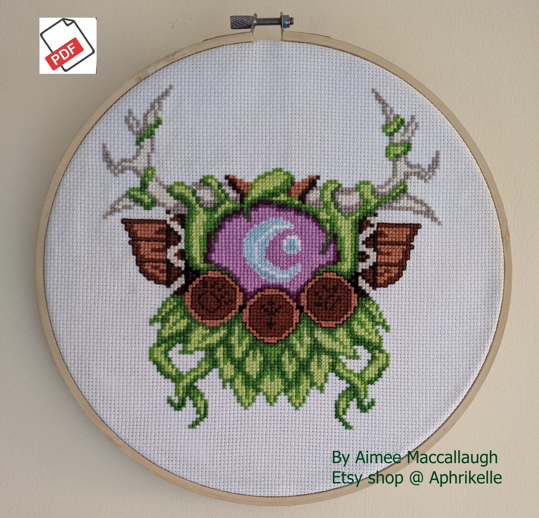 Sewing & Needlecraft Plastic Canvas World of Warcraft Druid Cross ...