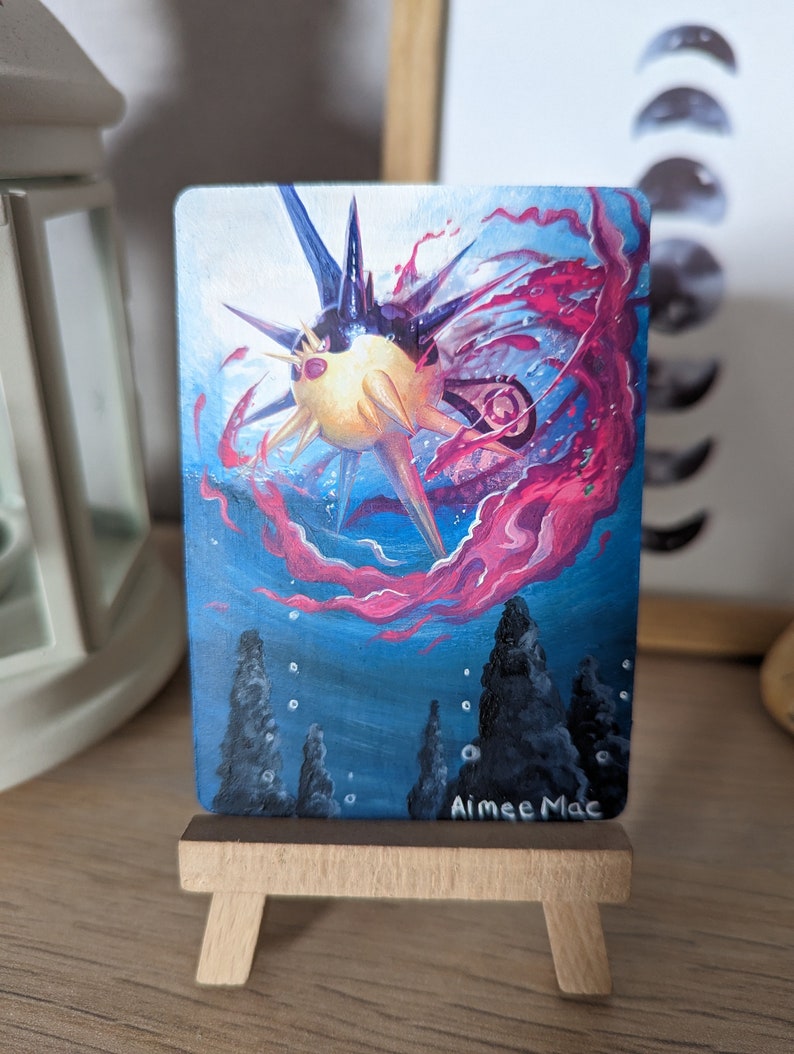 Hisuian Overqwil Altered Pokémon Card Painting - Etsy