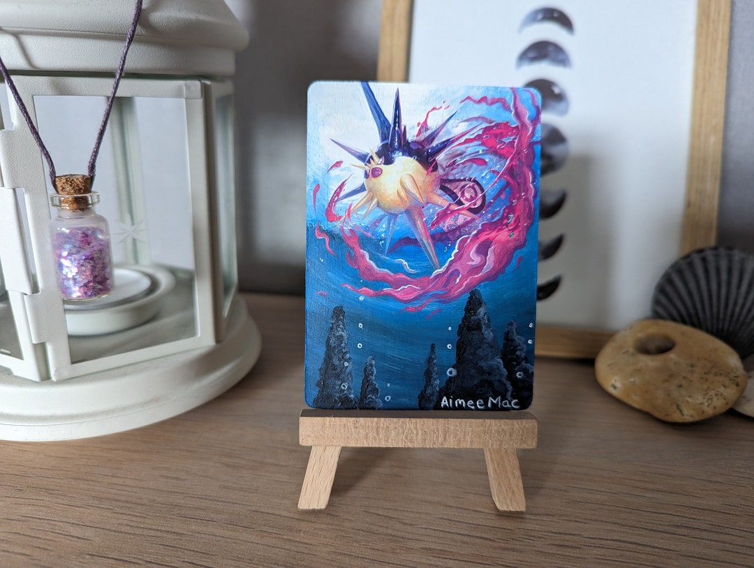 Hisuian Overqwil Altered Pokémon Card Painting - Etsy