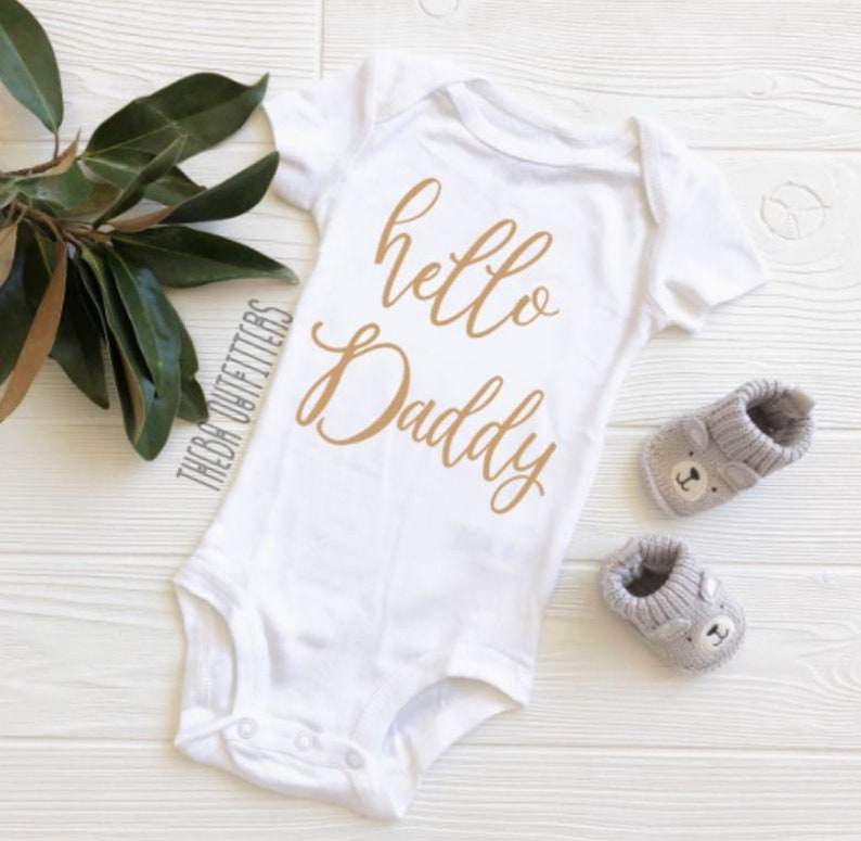 Hello Daddy Pregnancy Baby Announcement Gift For Husband | Etsy