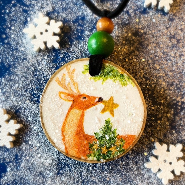 Wood Slice Necklace - Etsy