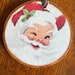 Retro Santa Claus Wood Slice Ornament Christmas - Etsy