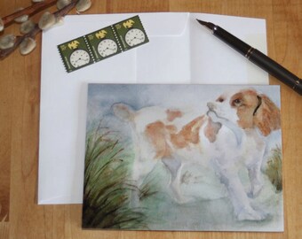 English Springer Spaniel Dog Greeting Card Artist Colour - Etsy