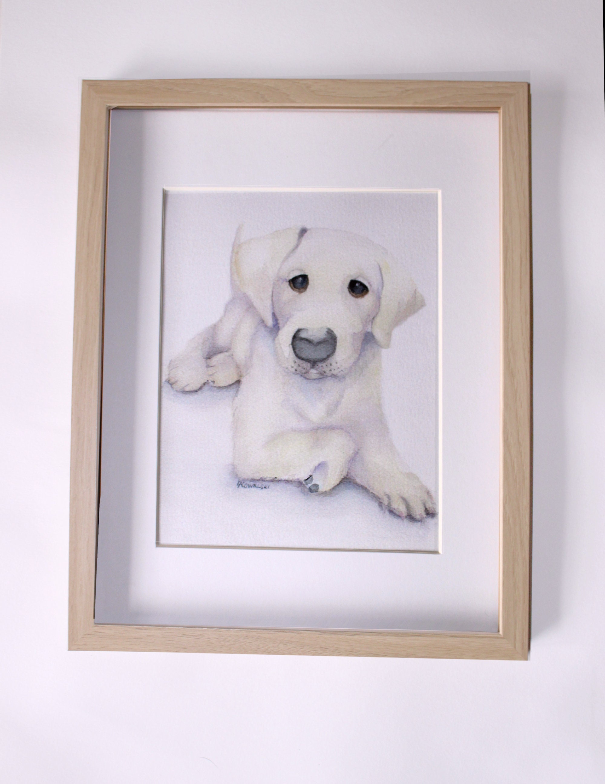 Puppy Dog Watercolor Art Print Unframed - Etsy