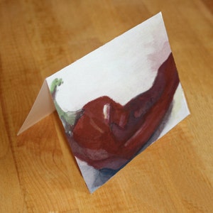Red Chili Pepper Note Card Kitchen Recipe Swap Food Vegetable - Etsy