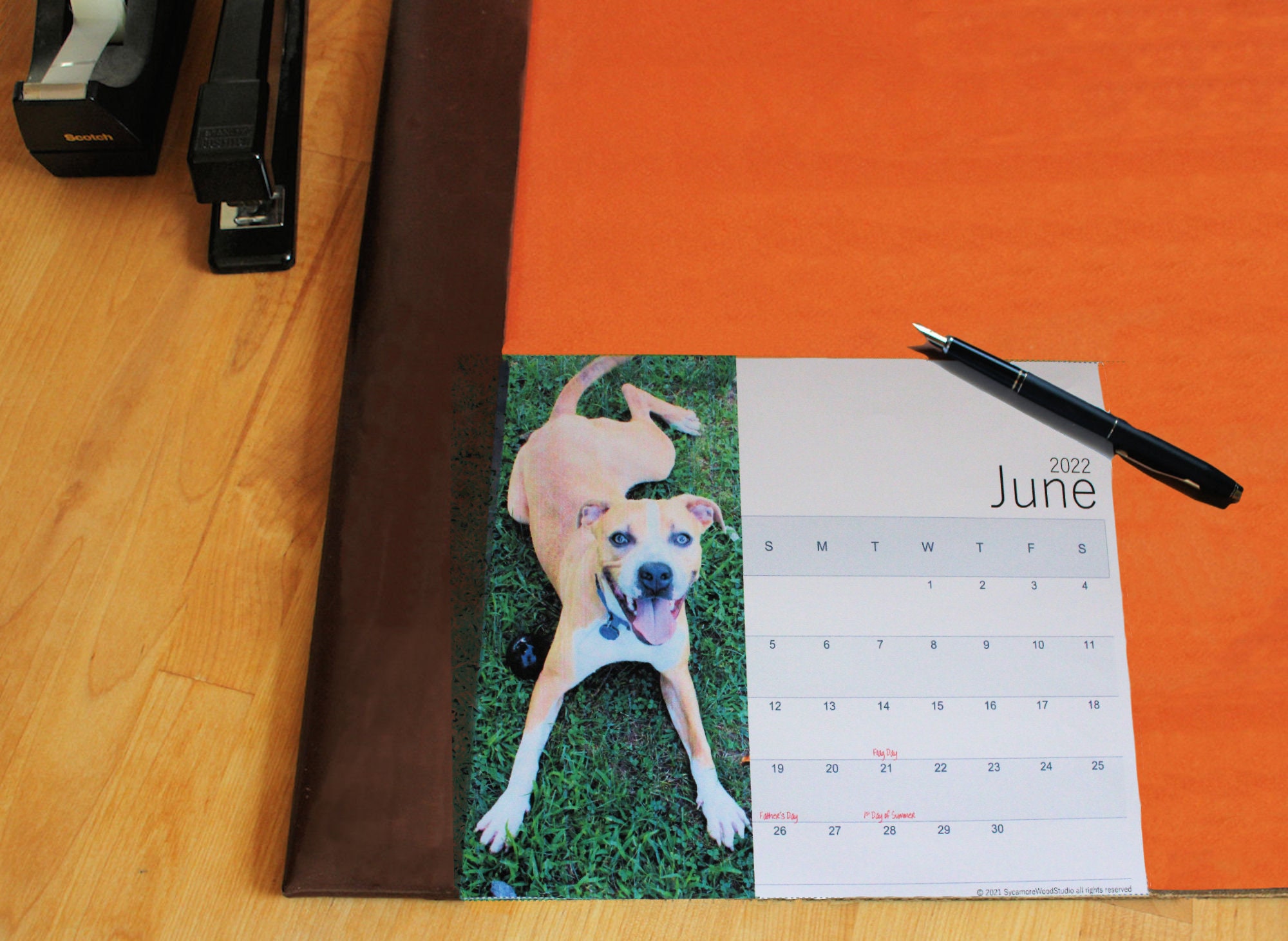 2022 CALENDAR PRINTABLE Dogs Puppy Dog Photo Calendars Wall or | Etsy