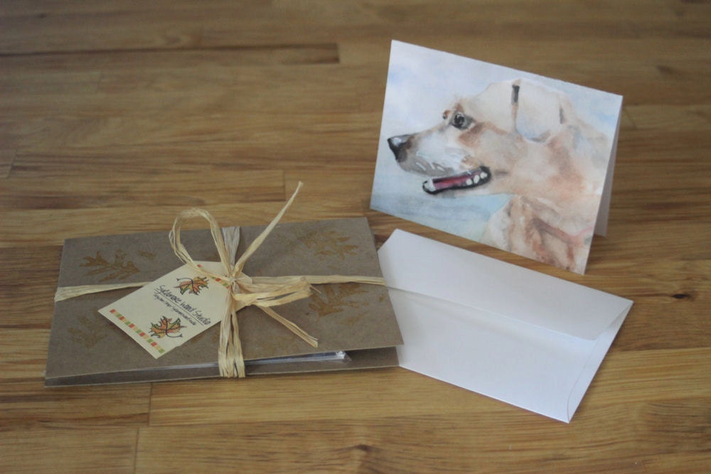Hound Dog Note Cards Watercolor Stationery Notecard Set Dog - Etsy