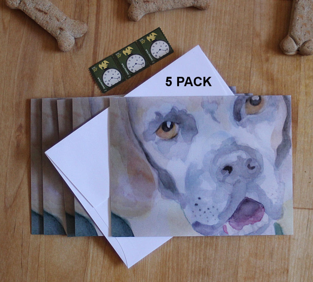 Puggle Watercolor Note Card Set All Occasion Dog Stationery Notecards ...