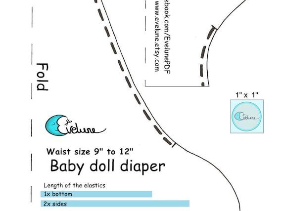Doll Diaper Printable Pattern Phoebe Rag Doll Baby With Diaper & Sleep