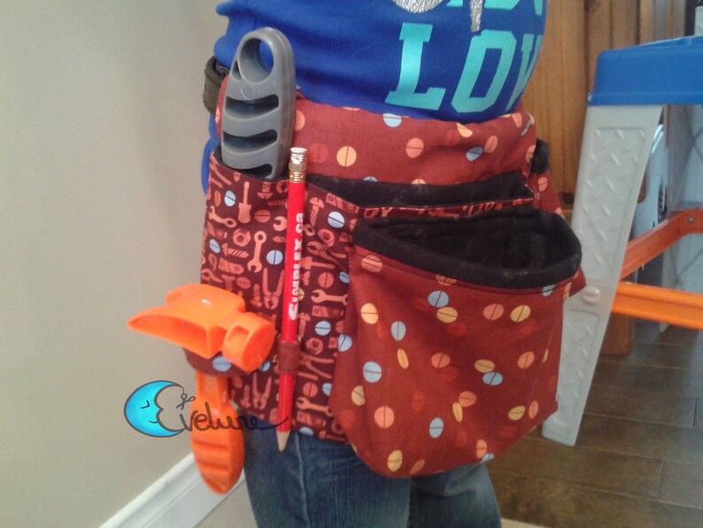 Tool Belt for Kids Sewing Pattern / Carpenter Pouch / Construction Bag ...