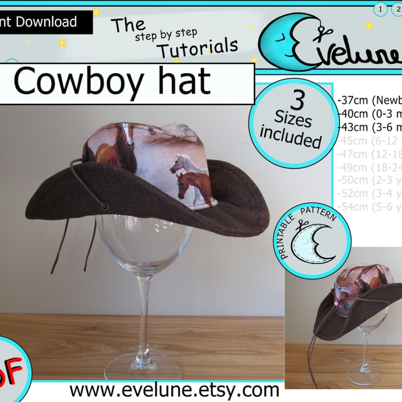 Cowboy Hat Pdf - Etsy