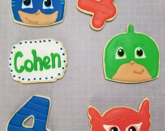 Pj mask cookies | Etsy