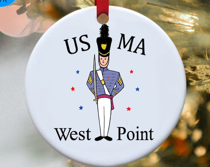 West Point Military Academy Personalized Christmas Ornament | Etsy