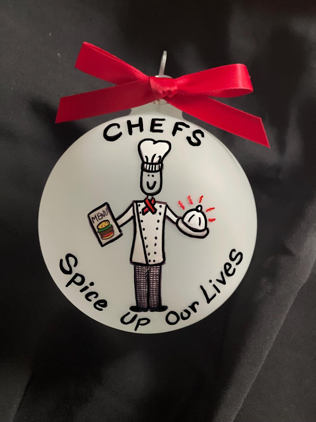Restaurant Chef Personalized Christmas Ornament - Gift for Female Chef ...