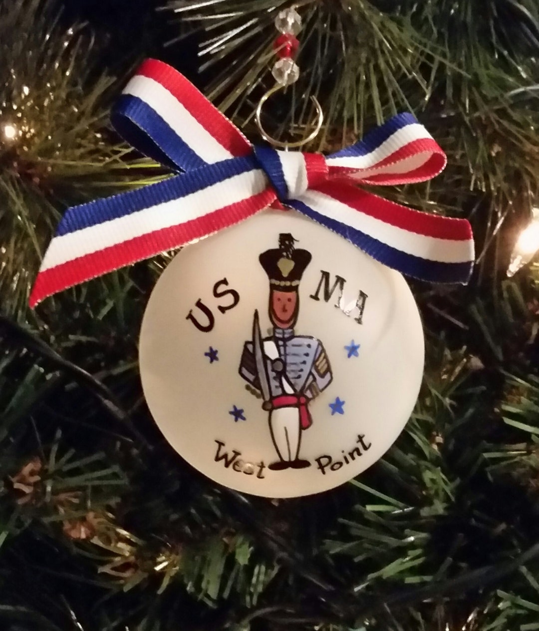 Afro American West Point Christmas Ornament - West Point Cadet Gift ...