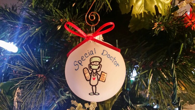 Personalized Christmas Ornament Gift for Doctors Hospital - Etsy