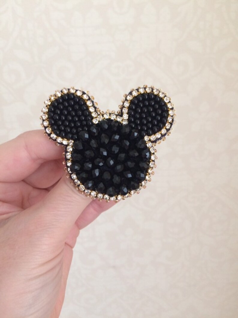 Brooch Mickey Mouse. Brooch handmade. Mouse brooch. | Etsy