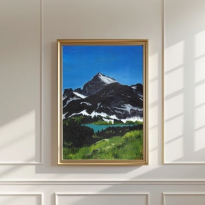 Grinnell Lake Glacier National Park, Acrylic Painting by A. Wittpenn ...