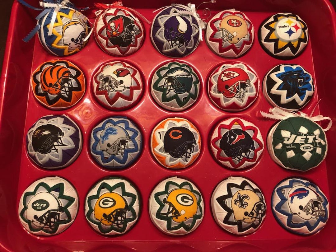 NFL Ornaments - Etsy