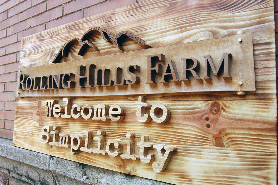 Rustic Outdoor Farm Sign - Etsy