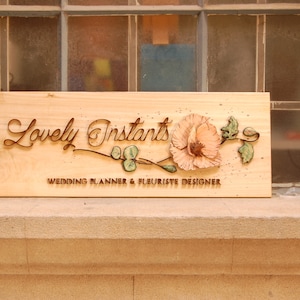 Custom Wooden Floral Sign - Etsy