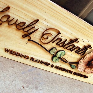 Custom Wooden Floral Sign - Etsy