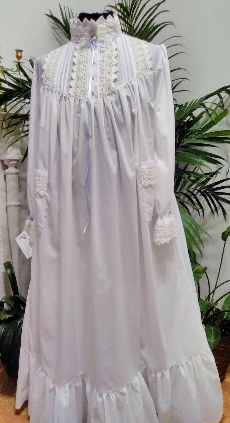 Victorian Style Nightgown Cotton Batiste...custom Sizing Available - Etsy