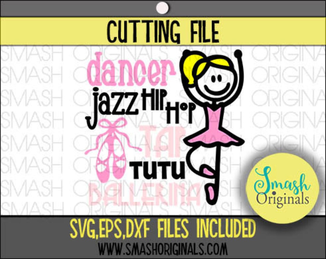 Dance Svg Dance Word Art Cut File Dance Dxf SVG EPS and DXF Cut Files ...