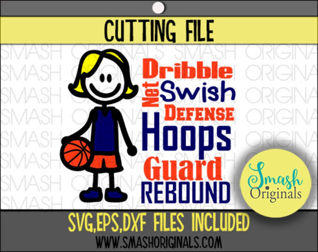 Girls Basketball Svg Basketball Word Art Cut File SVG EPS and DXF Cut ...