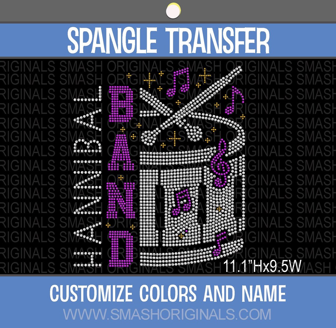 School Band Spangle Transfer - Etsy