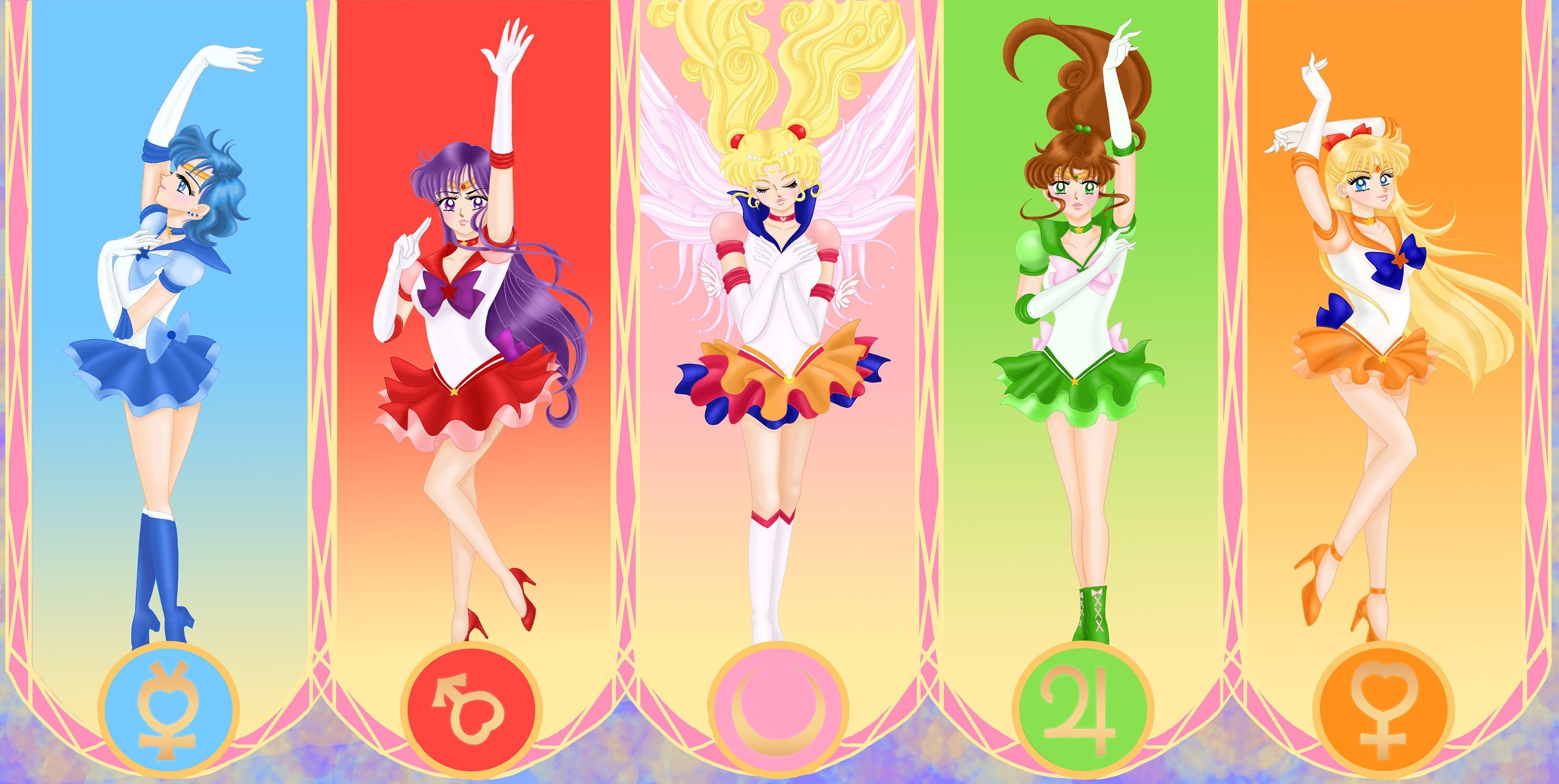 Sailor Scouts Print - Etsy