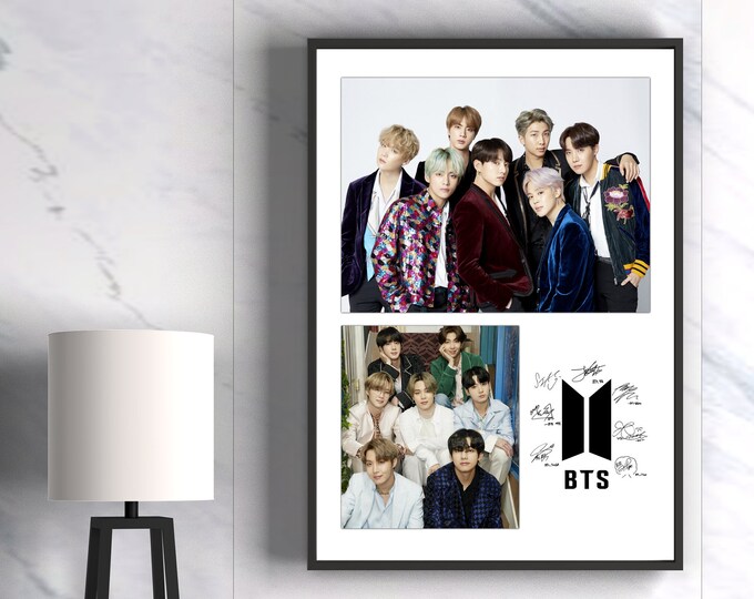 BTS Bangtan Boys Collage Poster Featuring Jin Suga J-hope - Etsy