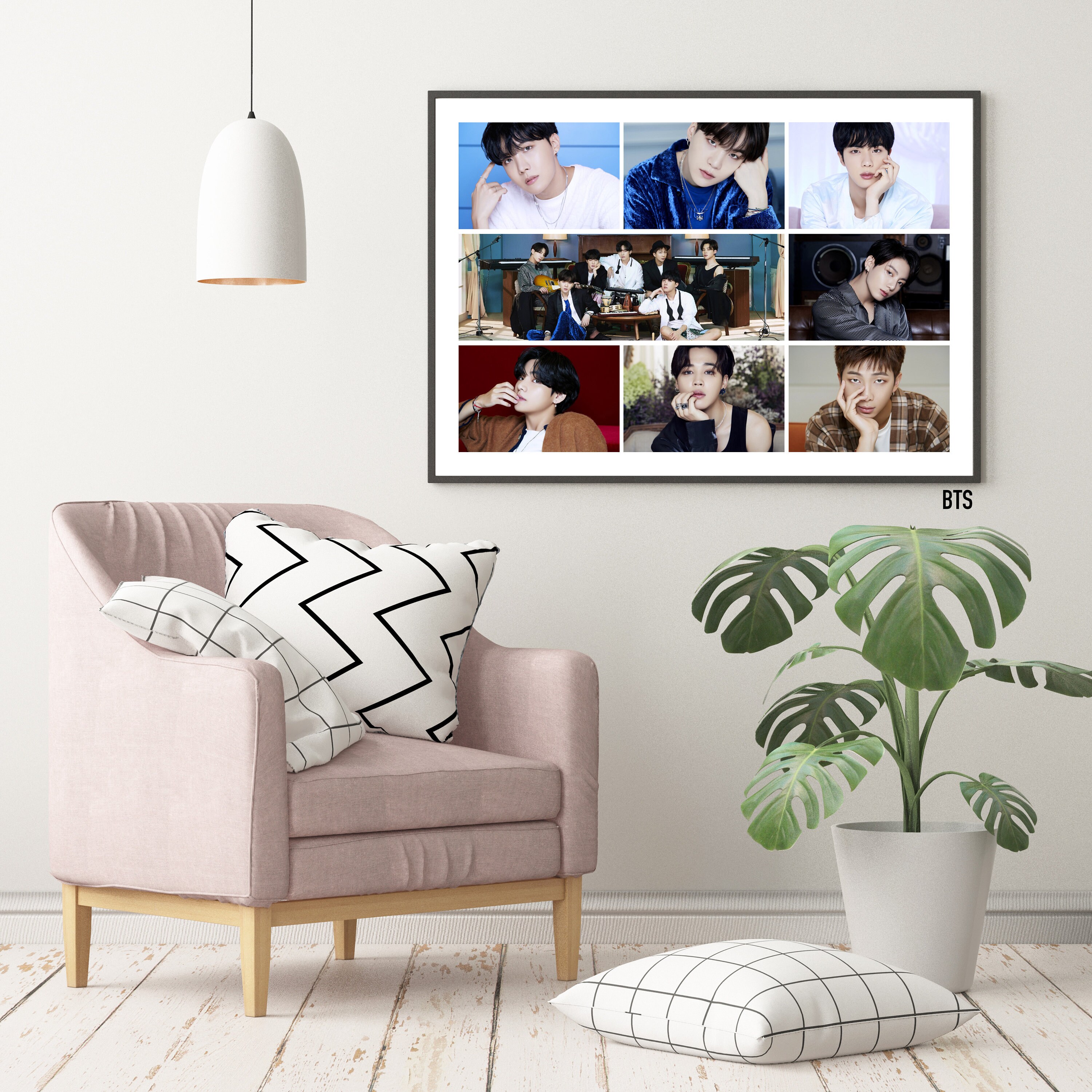 BTS Bangtan Boys Collage Poster Featuring Jin Suga J-hope - Etsy